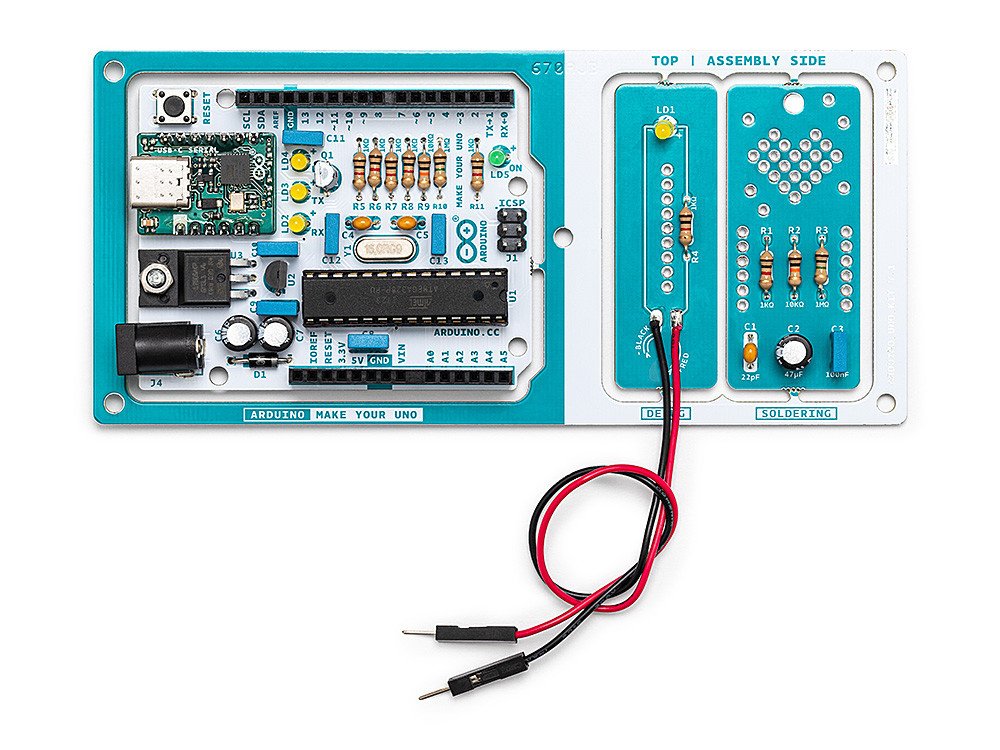 Arduino Make Your Uno Kit Sada Pro Stavbu Desky Arduino Uno Arduino Akx00037 Botland