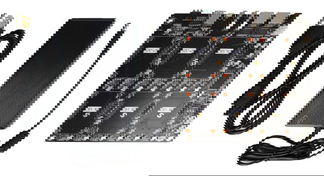 DeskPi Super6C Raspberry Pi CM4 Cluster Board - Mini-ITX základní deska ...